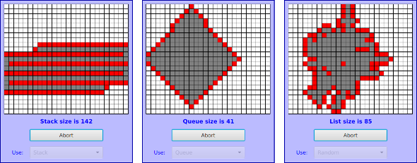 Javanotes 9, Section 9.3 -- Stacks, Queues, and ADTs